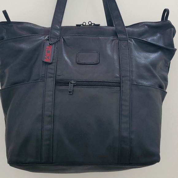 Tumi | Bags | Tumi Womens Alpha Nappa Leather Carryon Weekender Massive ...